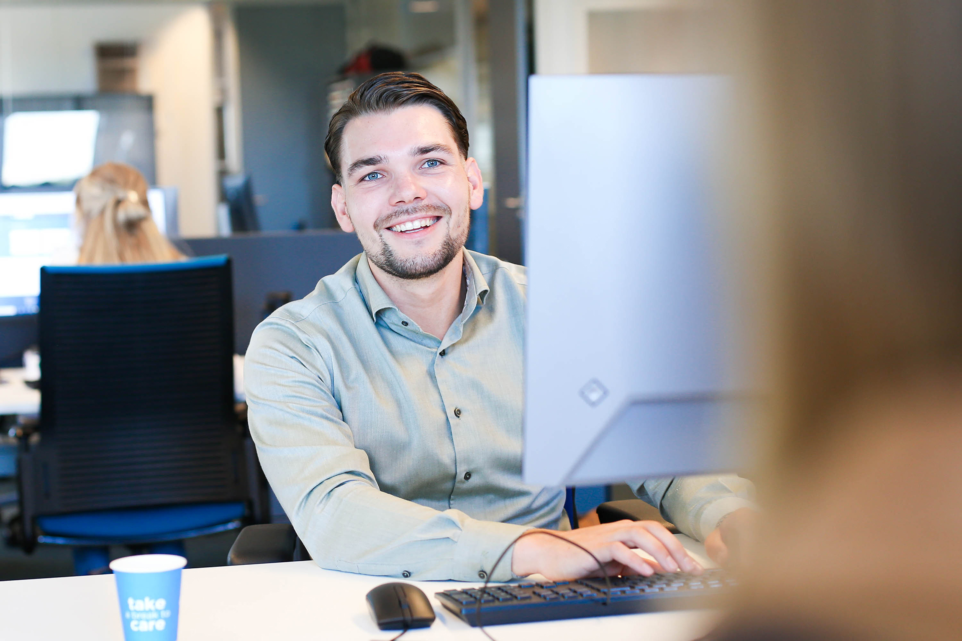 Trainee Pascal werkt op Sint Maarten